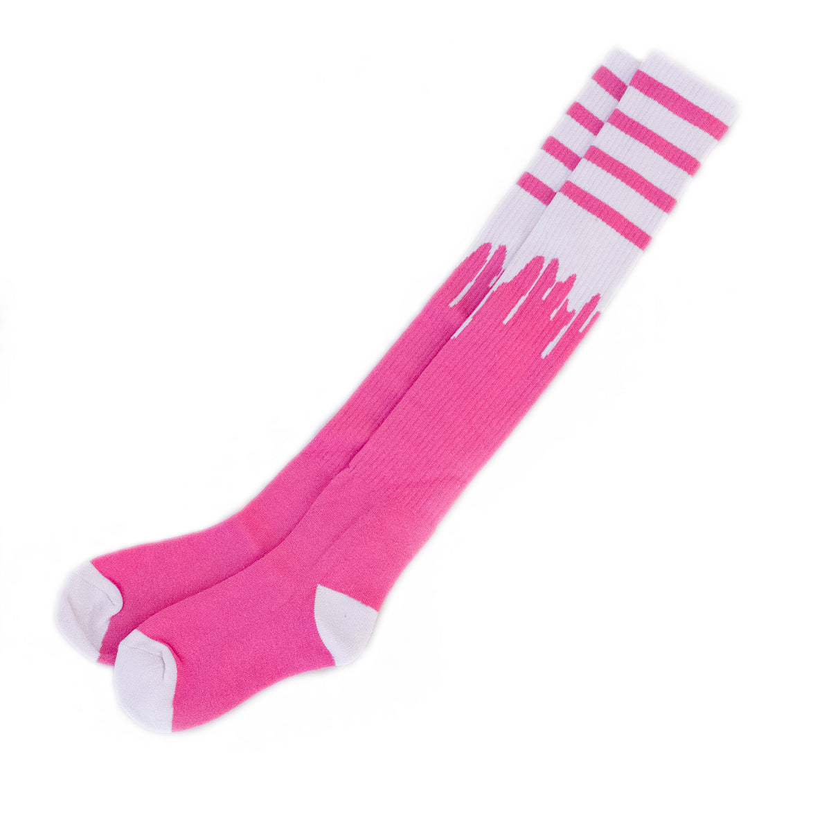 Hemp 'Dripstacy' Knee High Socks - Pink – Dark Trip